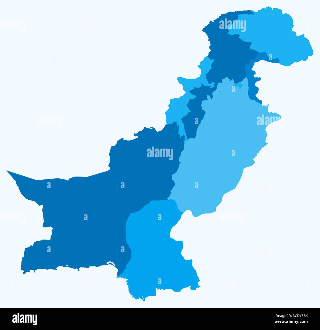 Pakistan map provinces hi-res stock photography and images - Alamy