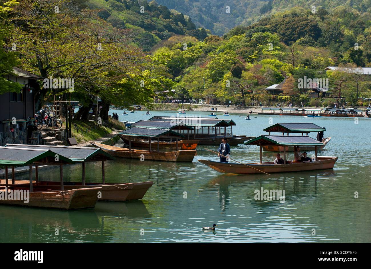 Yakatabune (屋形船) sightseeing pleasure human-powered houseboat cruise ...