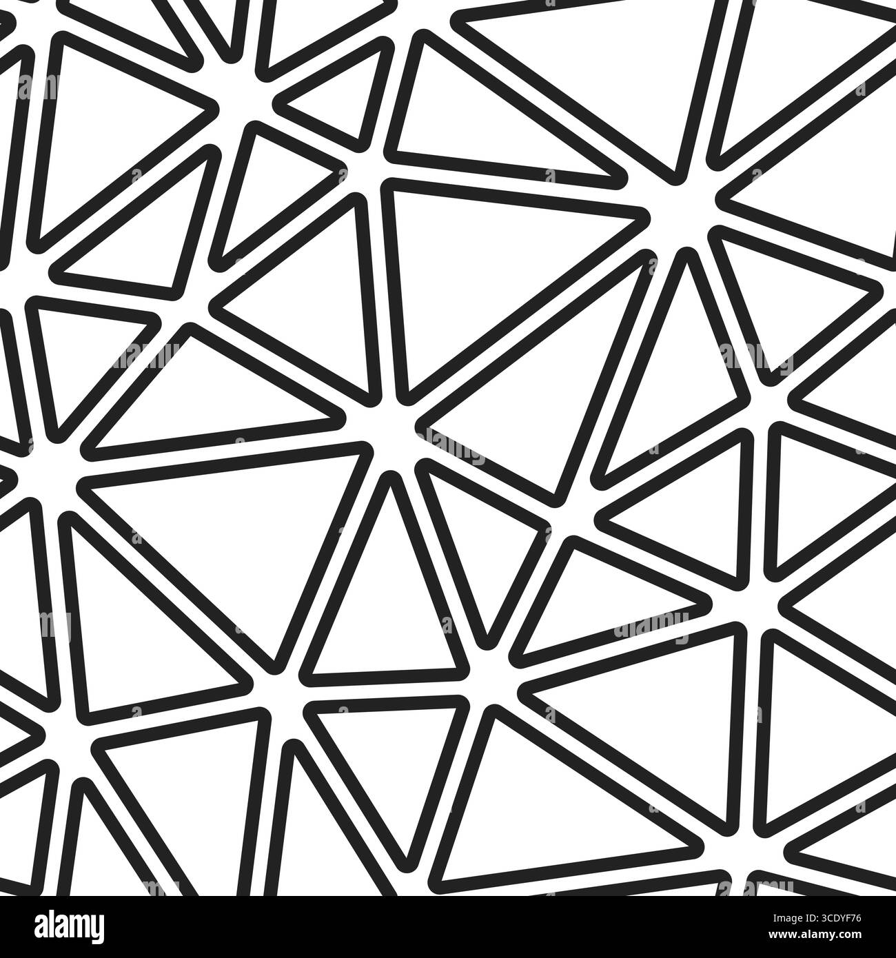 Tileable abstract background. Large triangles size. Black and white ...