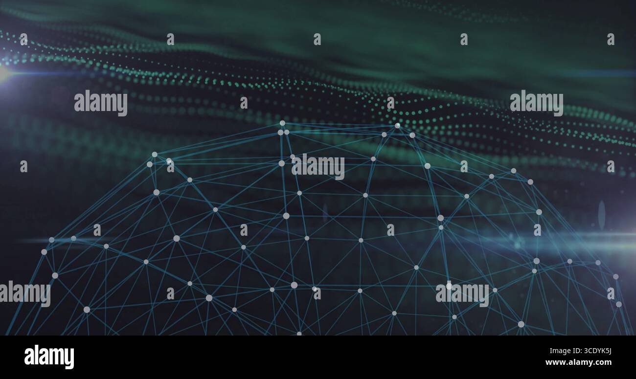 Dots mesh forming sphere hi-res stock photography and images - Alamy