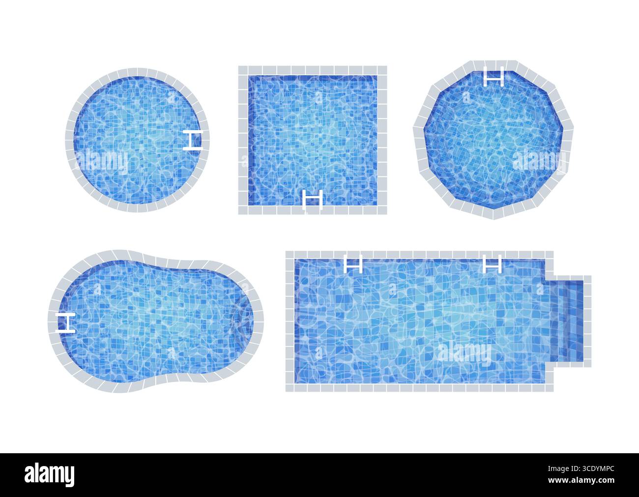 Luxury modern hotel swimming pools Stock Vector Images - Alamy