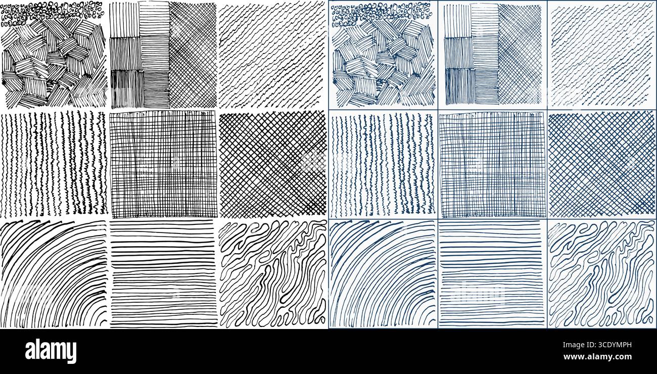 Hatching patterns Stock Vector Images - Alamy