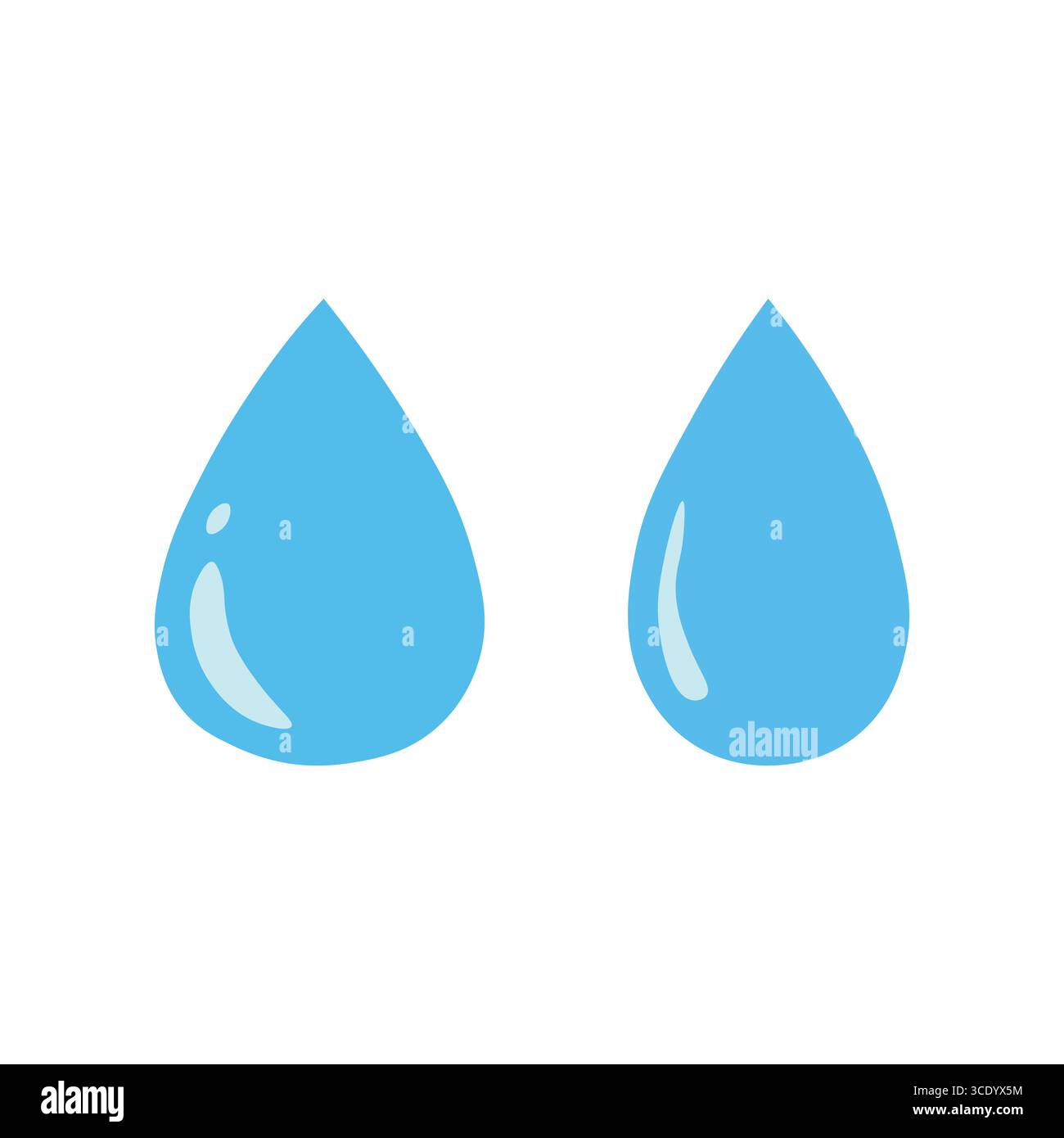 Droplets water on blue Stock Vector Images - Alamy