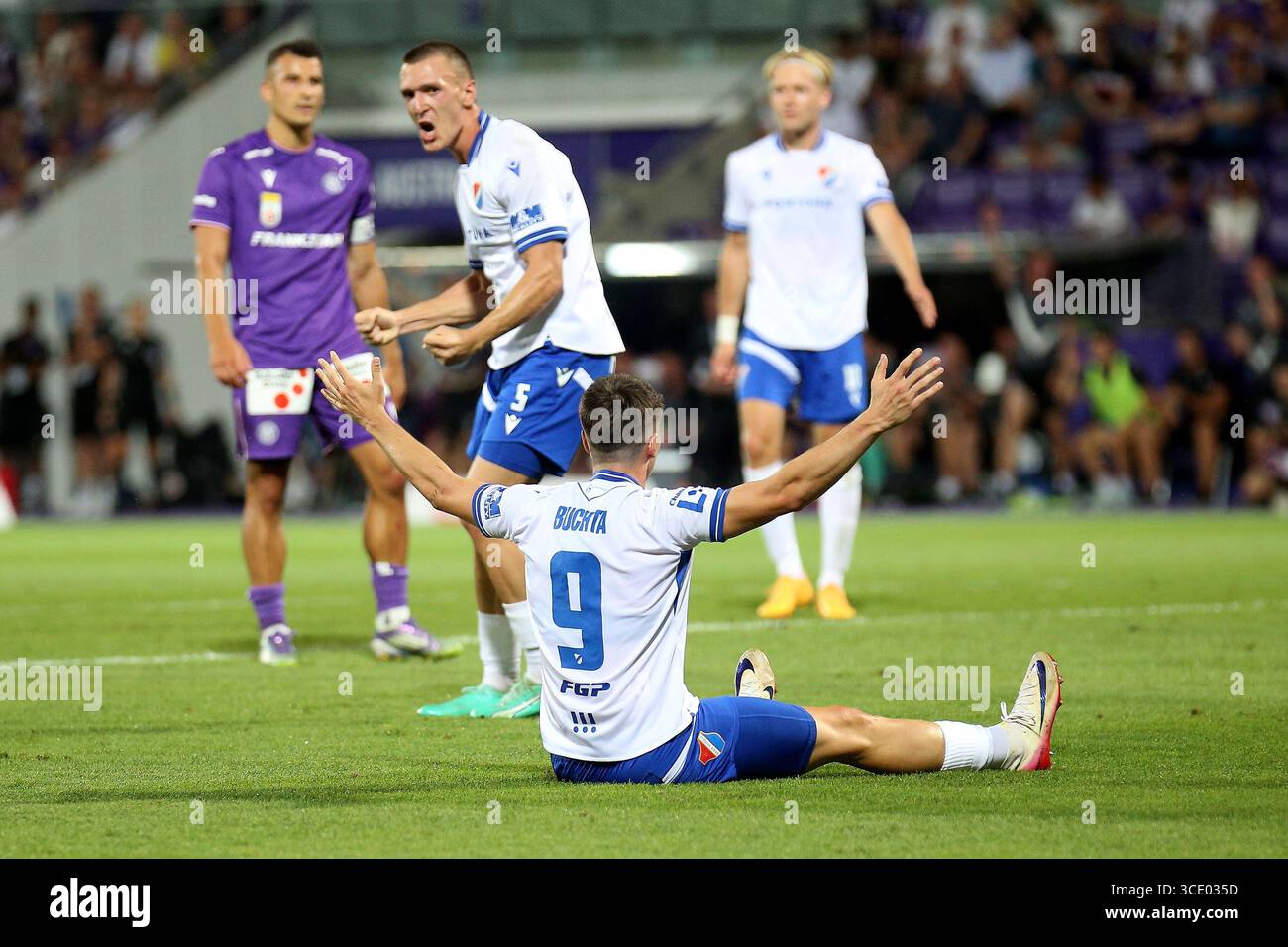 VIENNA, AUSTRIA - AUGUST 14: Happy by Jiri Boula and David Buchta of FC ...
