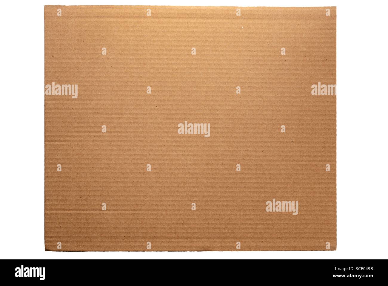 Brown cardboard sheet isolated on white background with clipping path ...