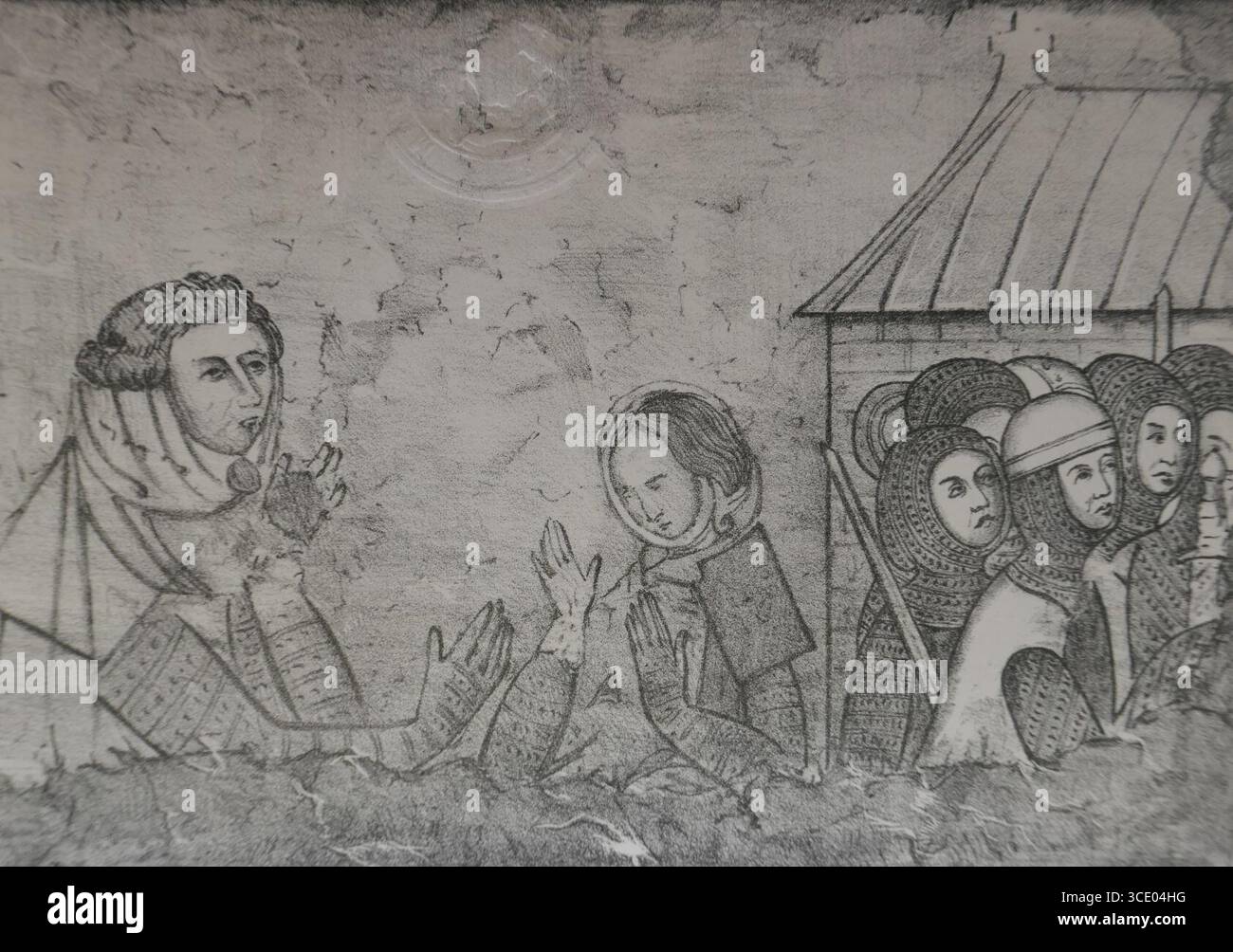 Mural, St Nicholas church, Great Yarmouth, c.1856 Stock Photo - Alamy