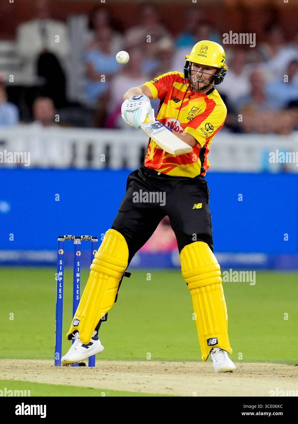 Trent Rockets’ Joe Root batting during The Hundred Men's match at Lord ...