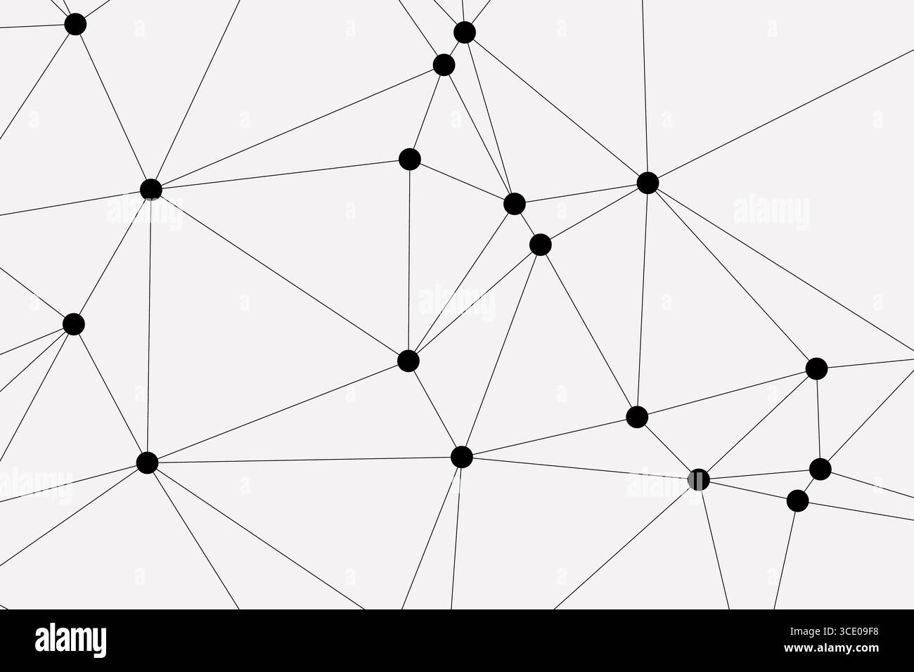 Abstract Geometric Network Mesh Background with Connected Dots and ...
