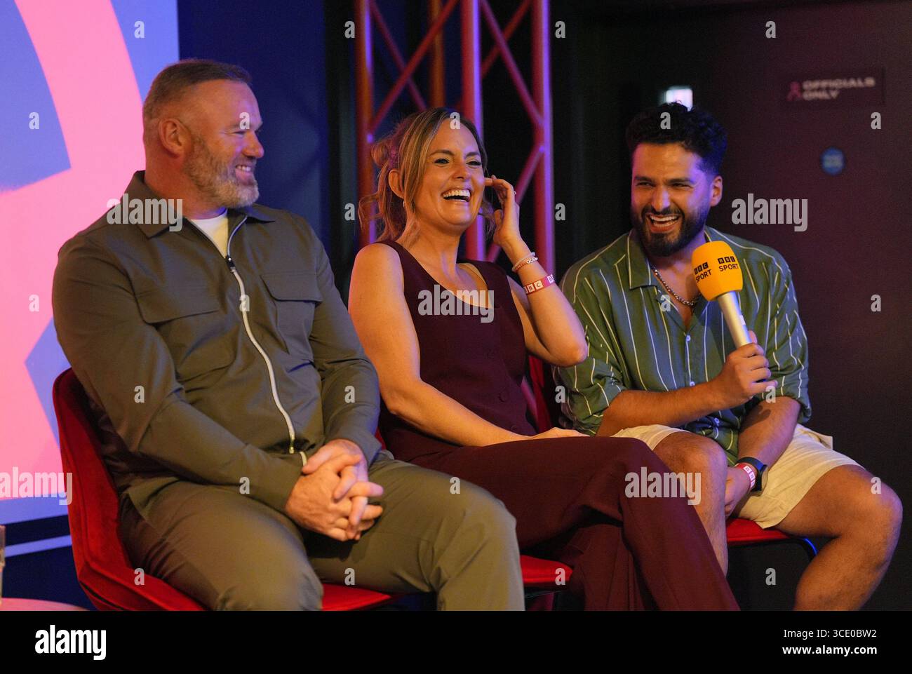 EMBARGOED TO 0800 FRIDAY AUGUST 15, 2025, 2025. (left to right) Wayne ...