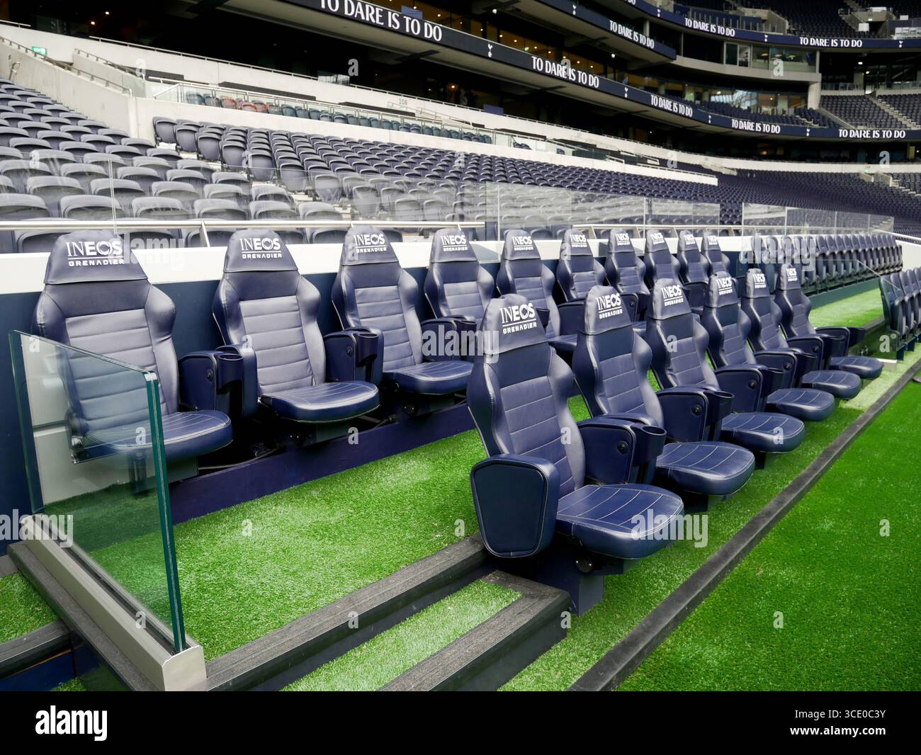 Premier VIP seats at Tottenham Hotspurs White Hart Line with name of ...