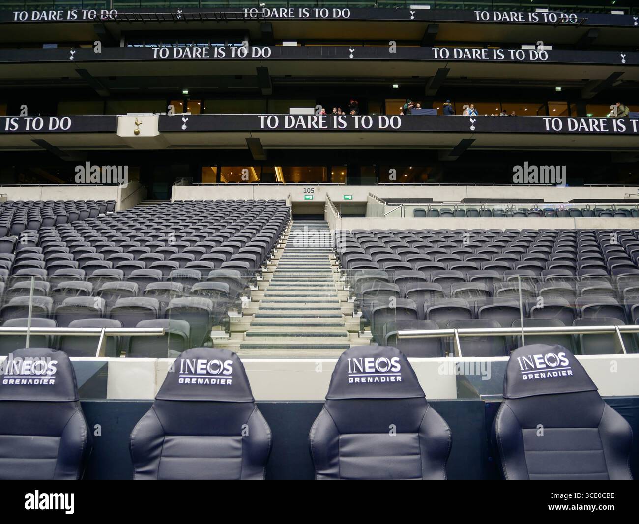 Premier VIP seats at Tottenham Hotspurs White Hart Line with name of ...