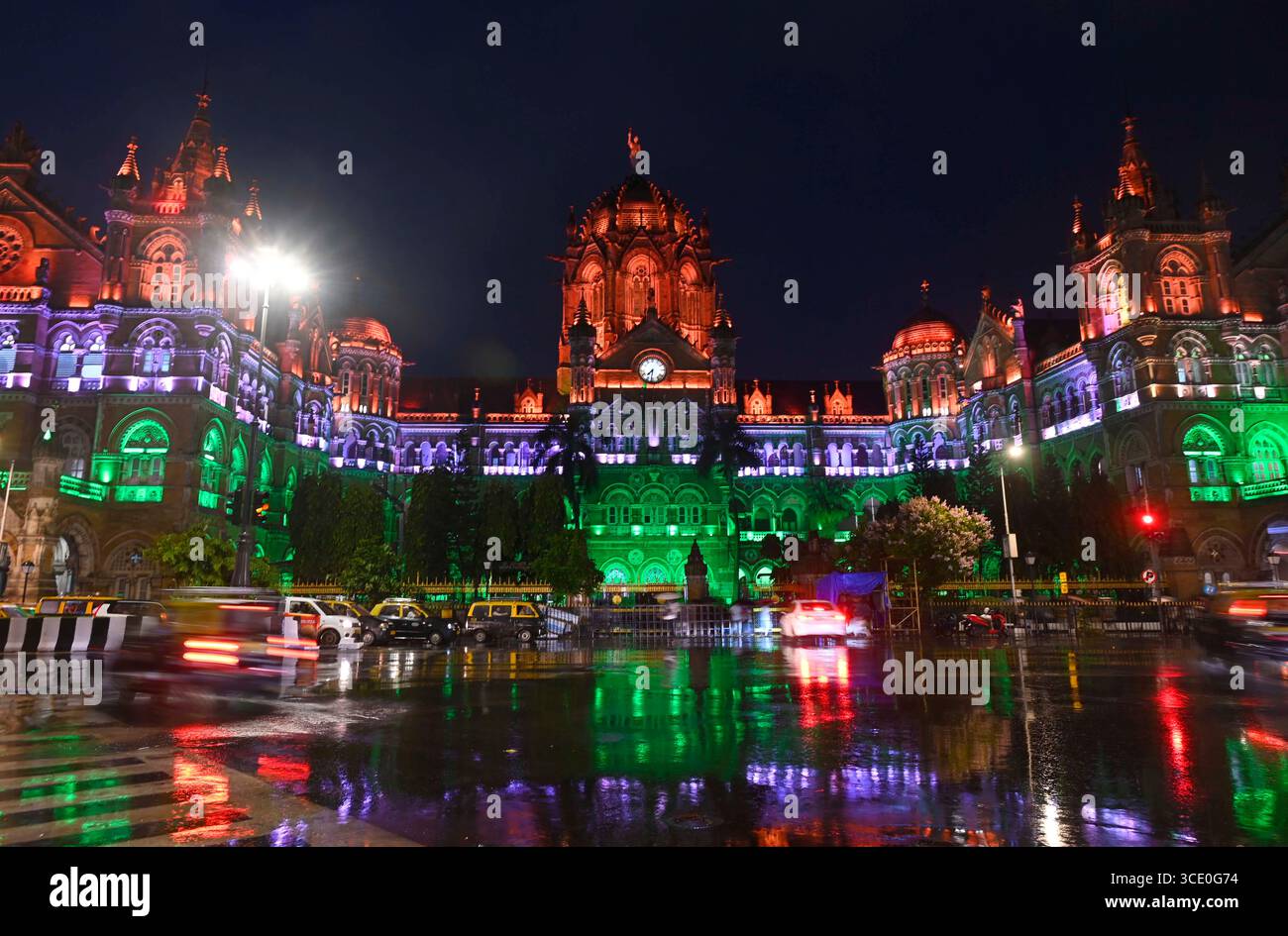 MUMBAI, INDIA - AUGUST 13: Chhatrapati Shivaji Maharaj Terminus (CSMT ...