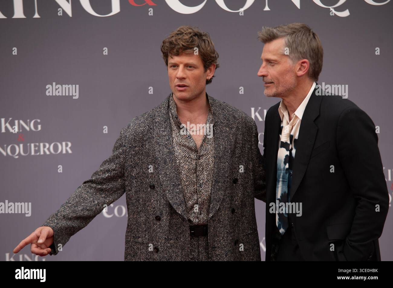 London, United Kingdom. 13th August 2025. James Norton and Nikolaj Coster-Waldau pose together ...