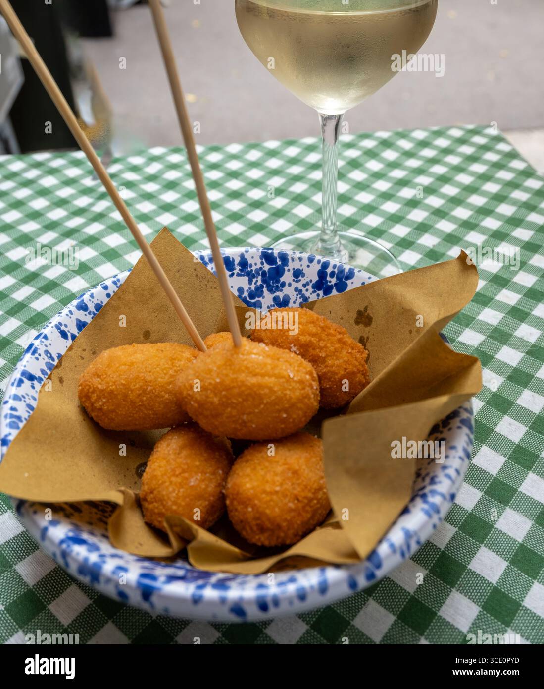 Arancini Sicilian, deep-fried rice balls made with risotto, filled with ...