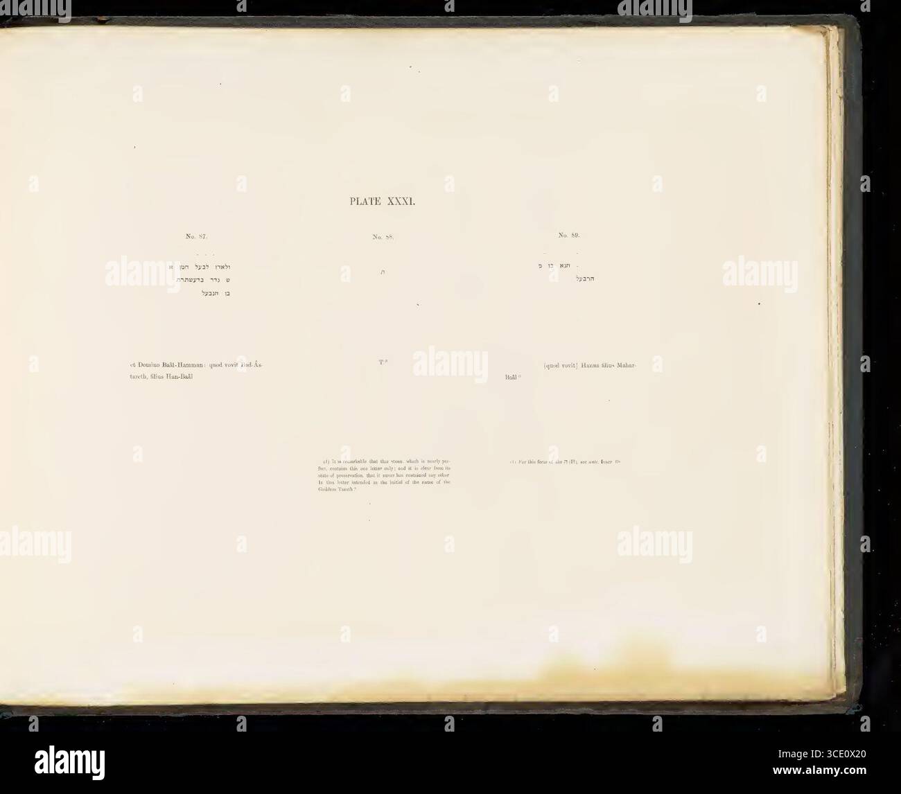 Nathan Davis Phoenician Inscriptions from Carthage (1856-58) 62 Stock ...