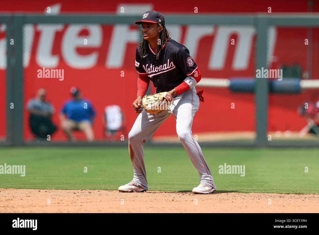 August 13, 2025: Washington Nationals shortstop CJ Abrams (5) is seen ...