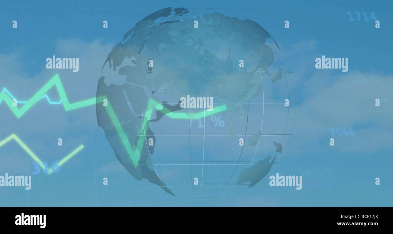 Overlaying translucent blue data hi-res stock photography and images ...