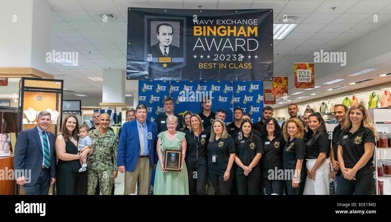 Navy Exchange Souda Bay Receives its Bingham Award (8675913 Stock Photo ...