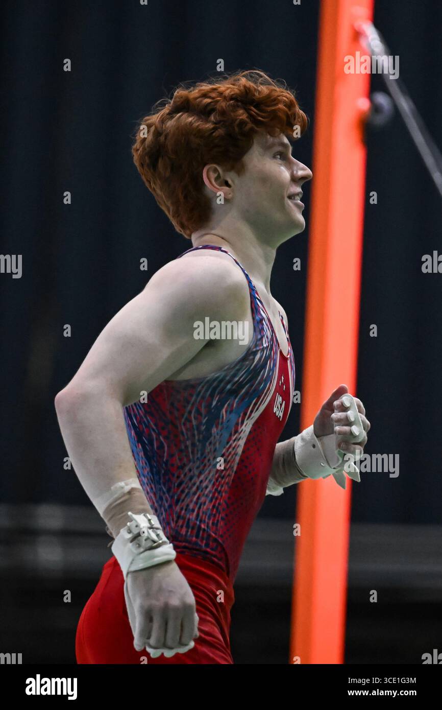 June 12, 2025, Panama City, Panama: JOSHUA KARNES competes on the high ...