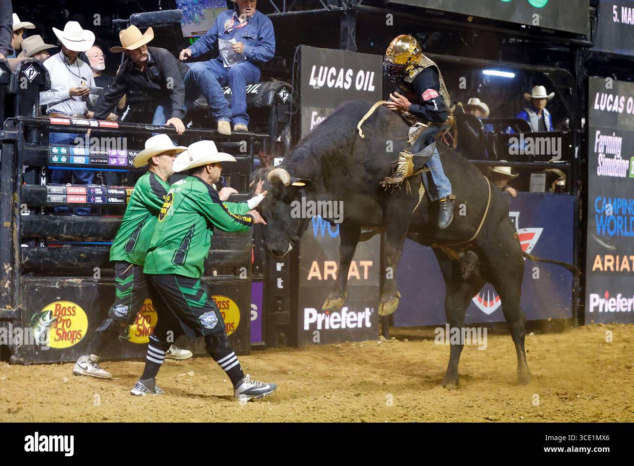 SUNRISE, FL - AUGUST 10: Texas Rattlers rider Brady Fielder is seen ...