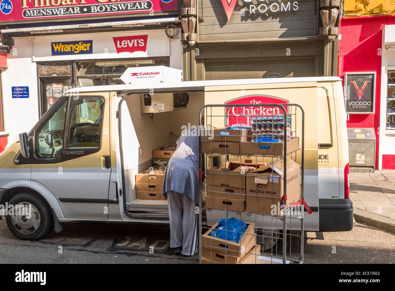 Meat refrigerated truck boxes hi-res stock photography and images - Alamy