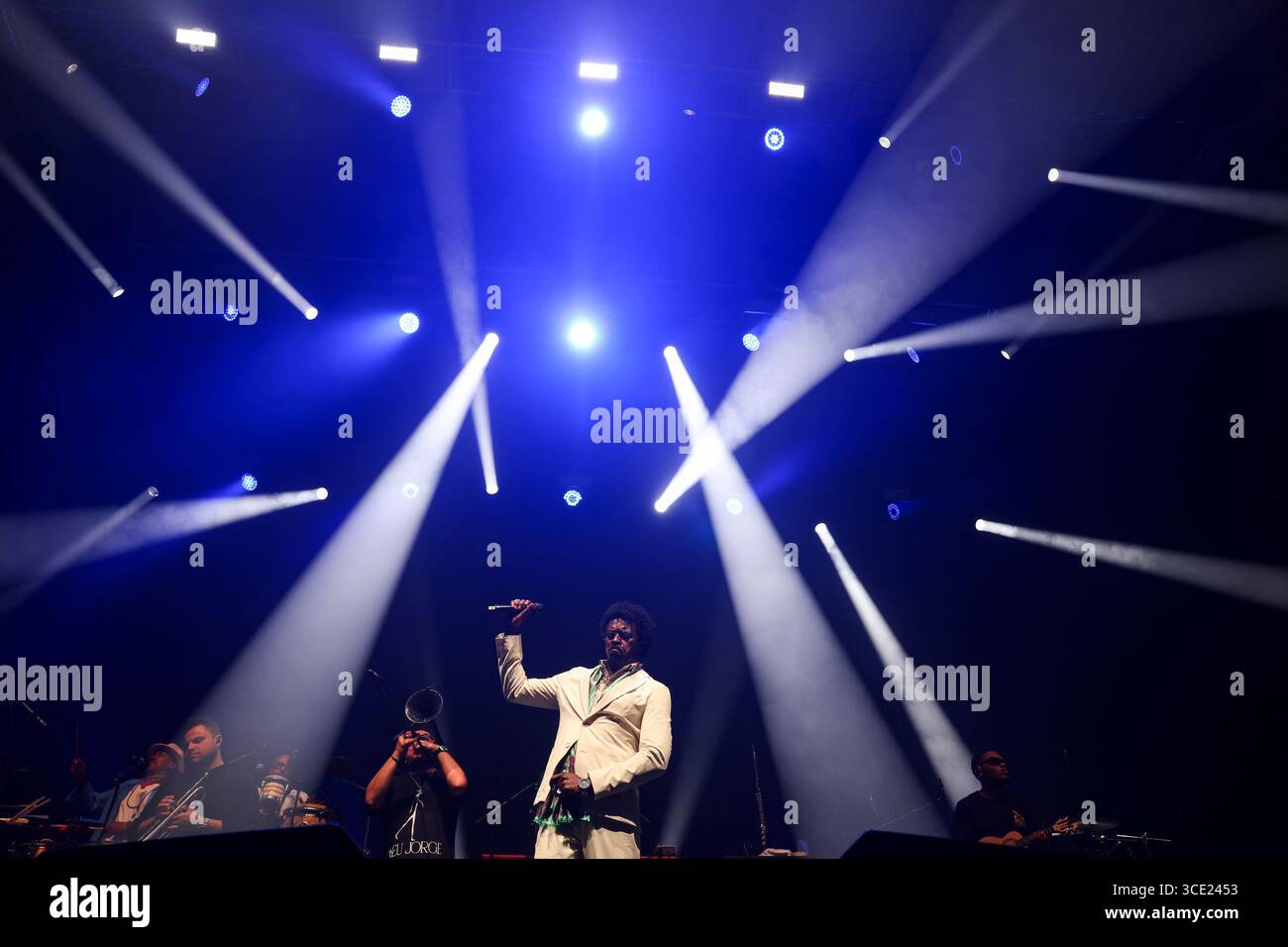 Brazilian singer Seu Jorge performs live on stage during the ...