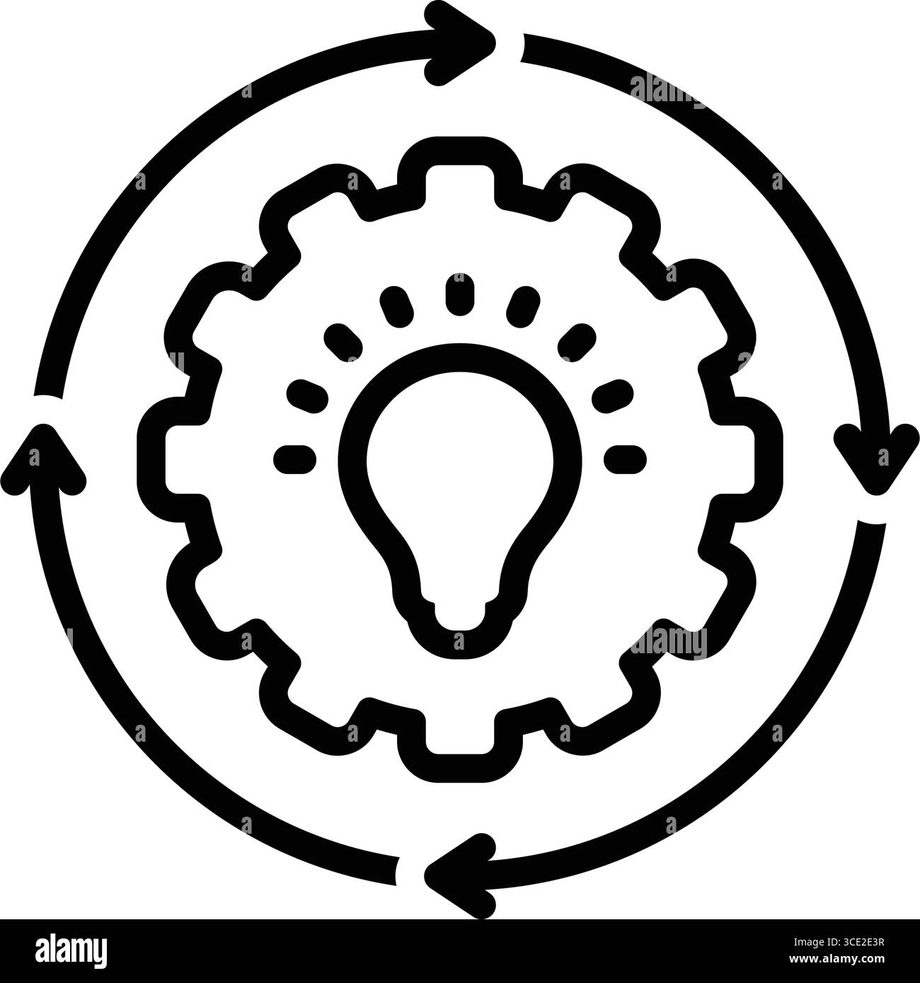 Process improvement vector Black and White Stock Photos & Images - Alamy