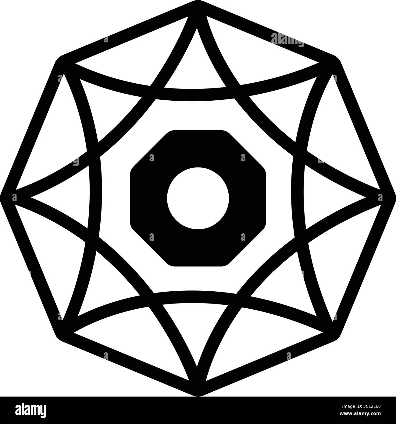 Gemstone expensive icon Black and White Stock Photos & Images - Alamy