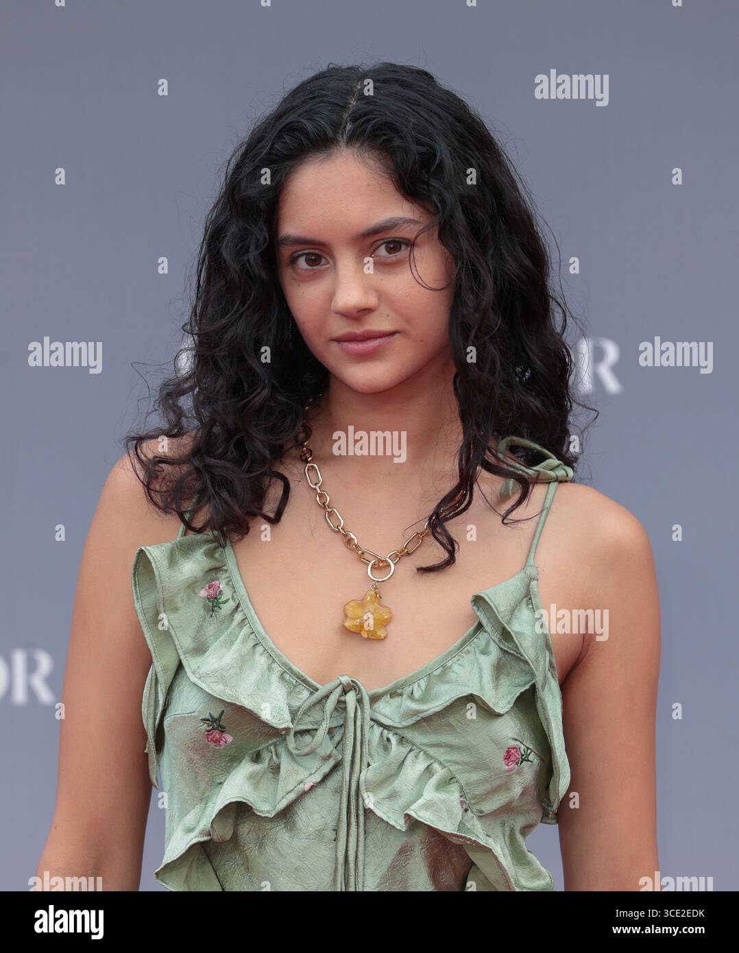 Indy Lewis seen attending the global premiere of "King & Conqueror" at ...