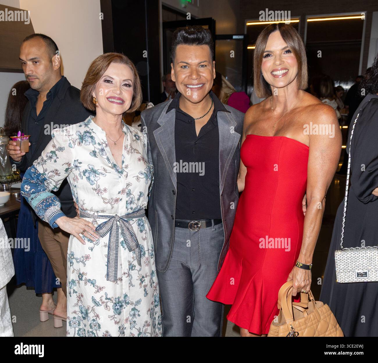 MIAMI, FL - Aug 14: Lourdes del Rio, El Niño Prodijio and Rachel Diaz ...
