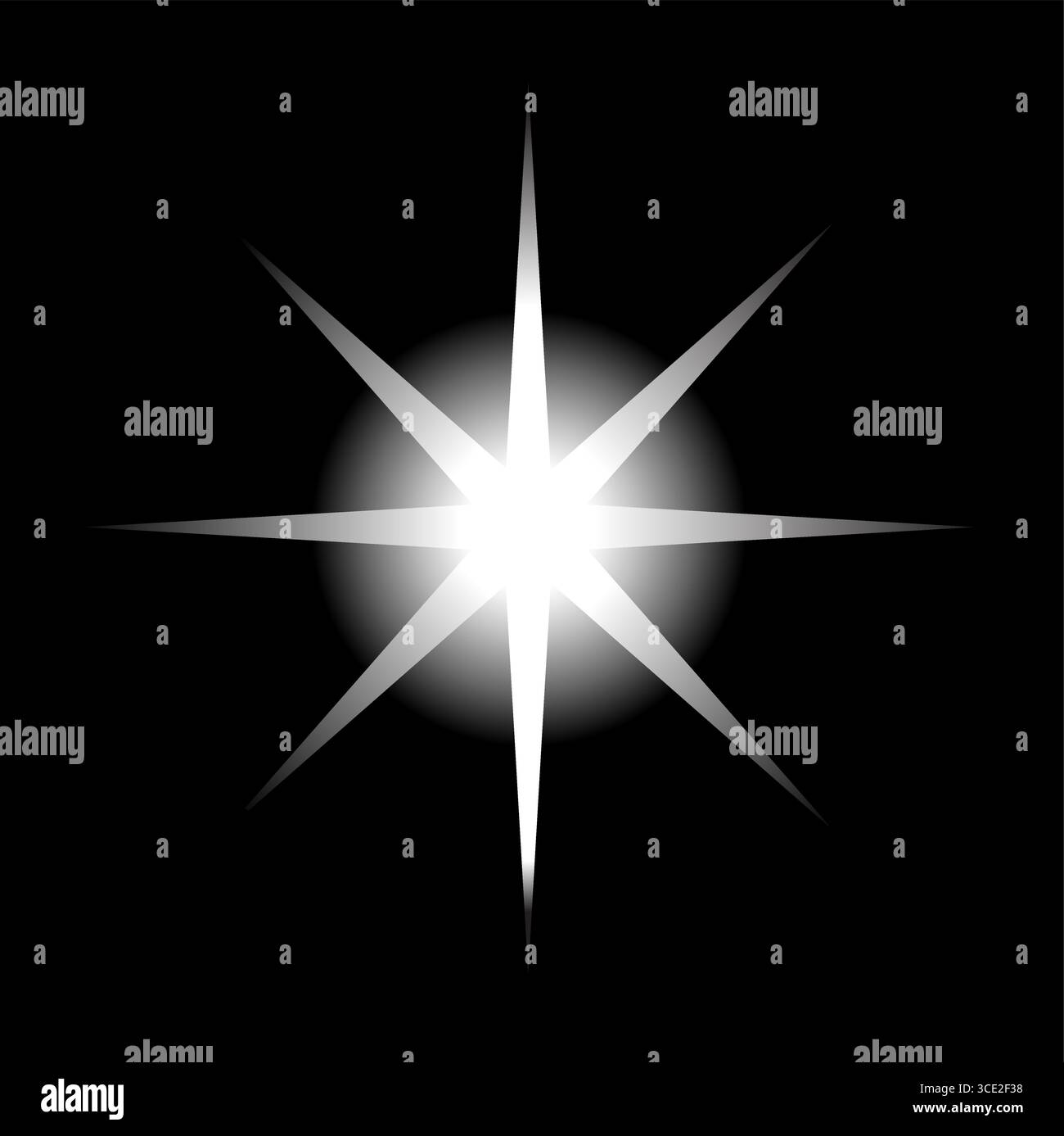 Flashing lights on black background Stock Vector Images - Alamy