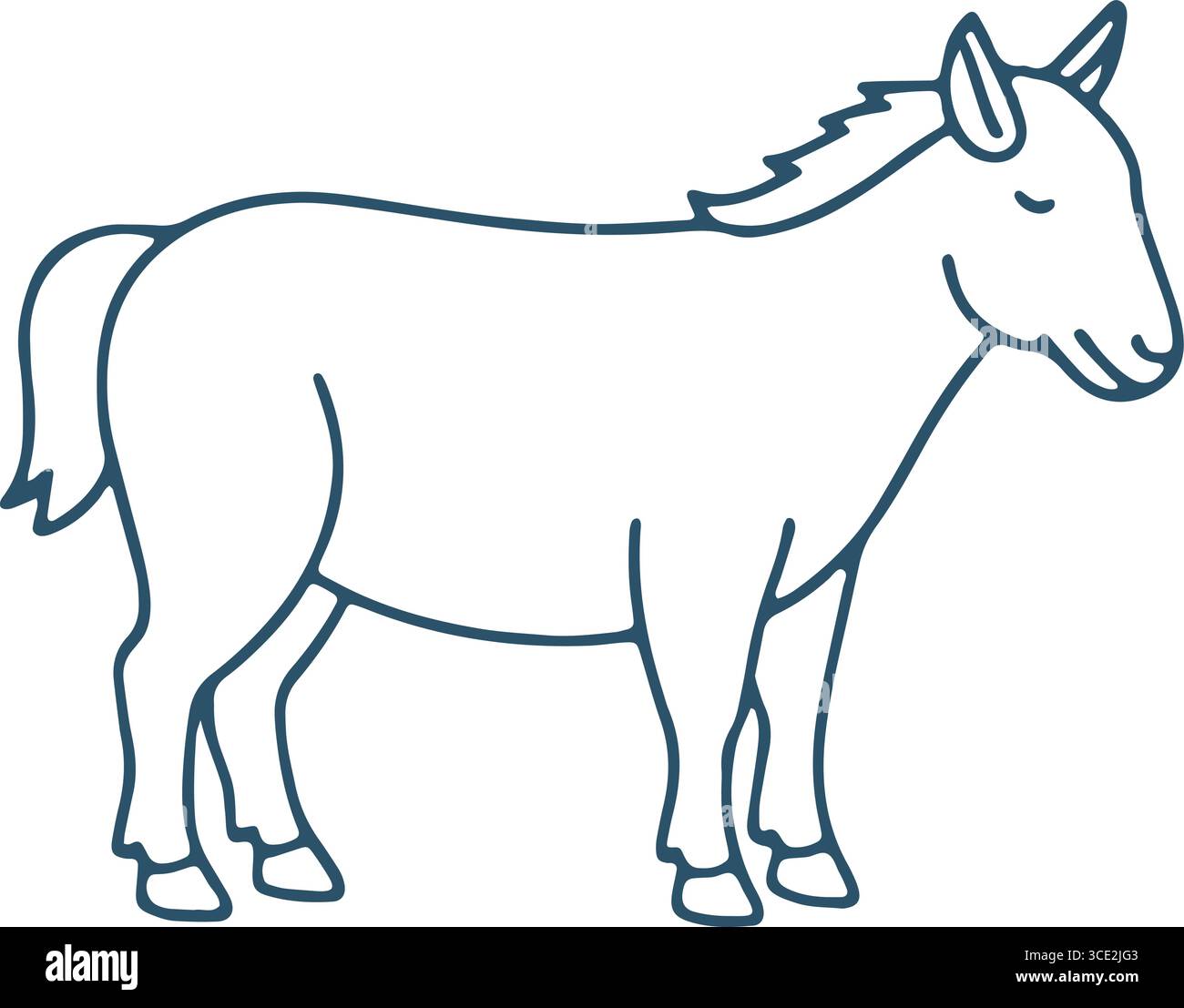 Side profile white tail Stock Vector Images - Alamy