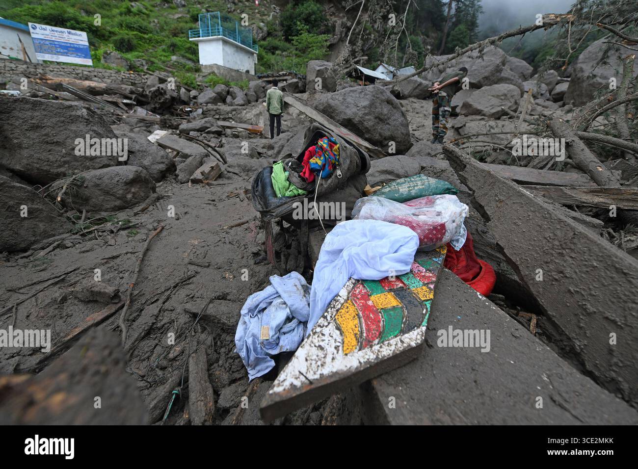August 15, 2025, Kishtwar, Jammu And Kashmir, India: Belongings of ...