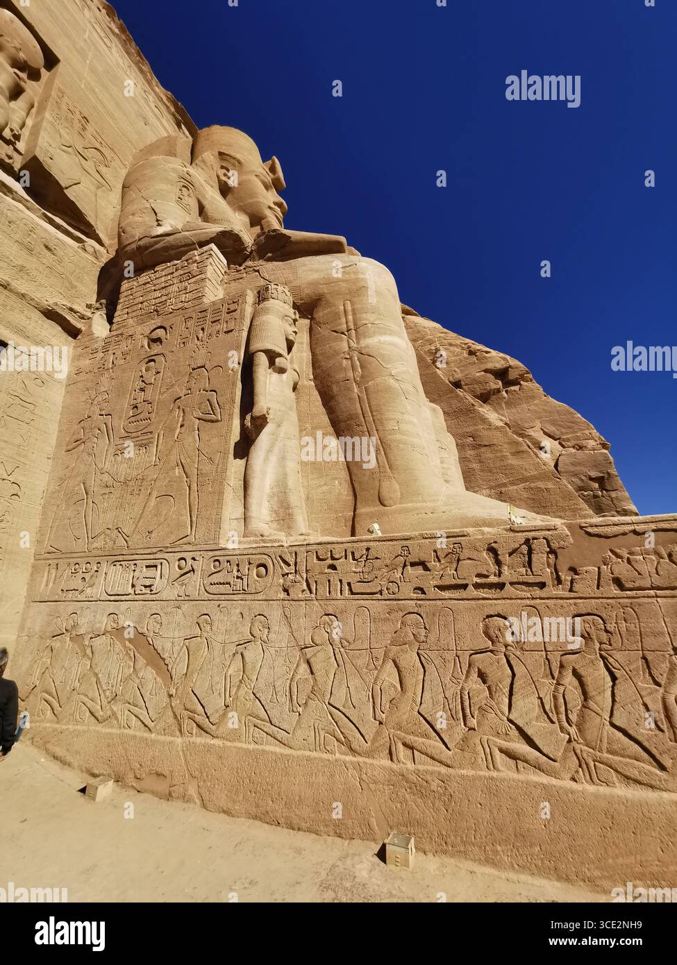 Temple of Ramses II, Abu Simbel, Egypt. Ancient rock-cut statues ...