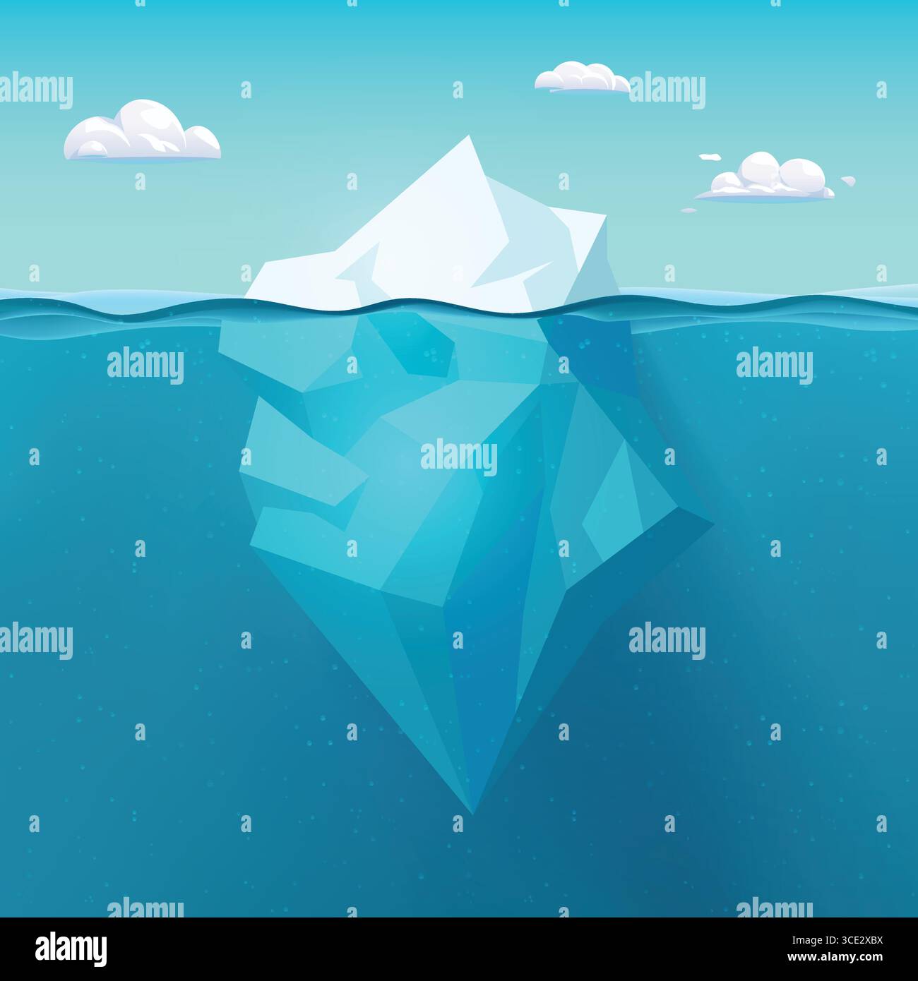 big iceberg at sunny day cartoon design Stock Vector Image & Art - Alamy