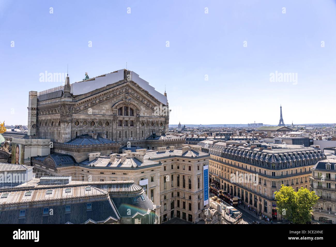 Paris Cityscape (view from the Opera quarter), Eiffel Tower - Paris ...