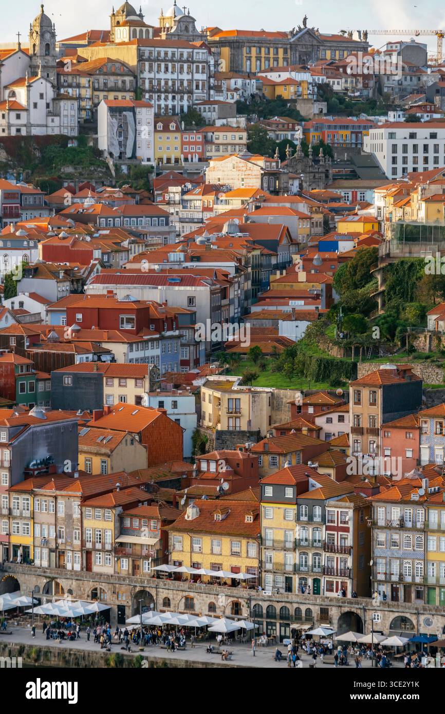 Porto Ribeira Waterfront With Colorful Traditional Buildings And ...