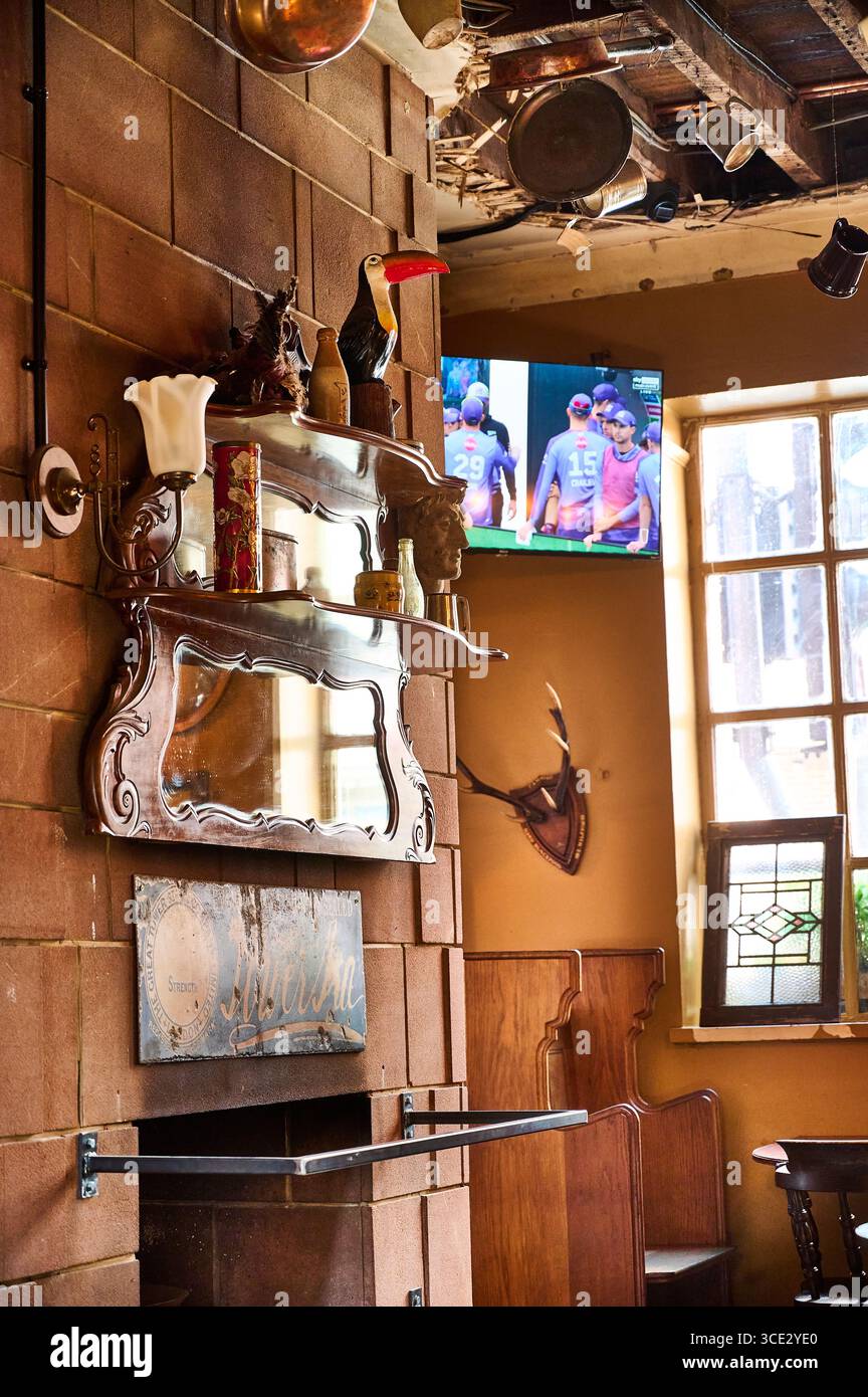 Interior of The Monro pub in Liverpool city centre,UK.A re-imagined 100 ...