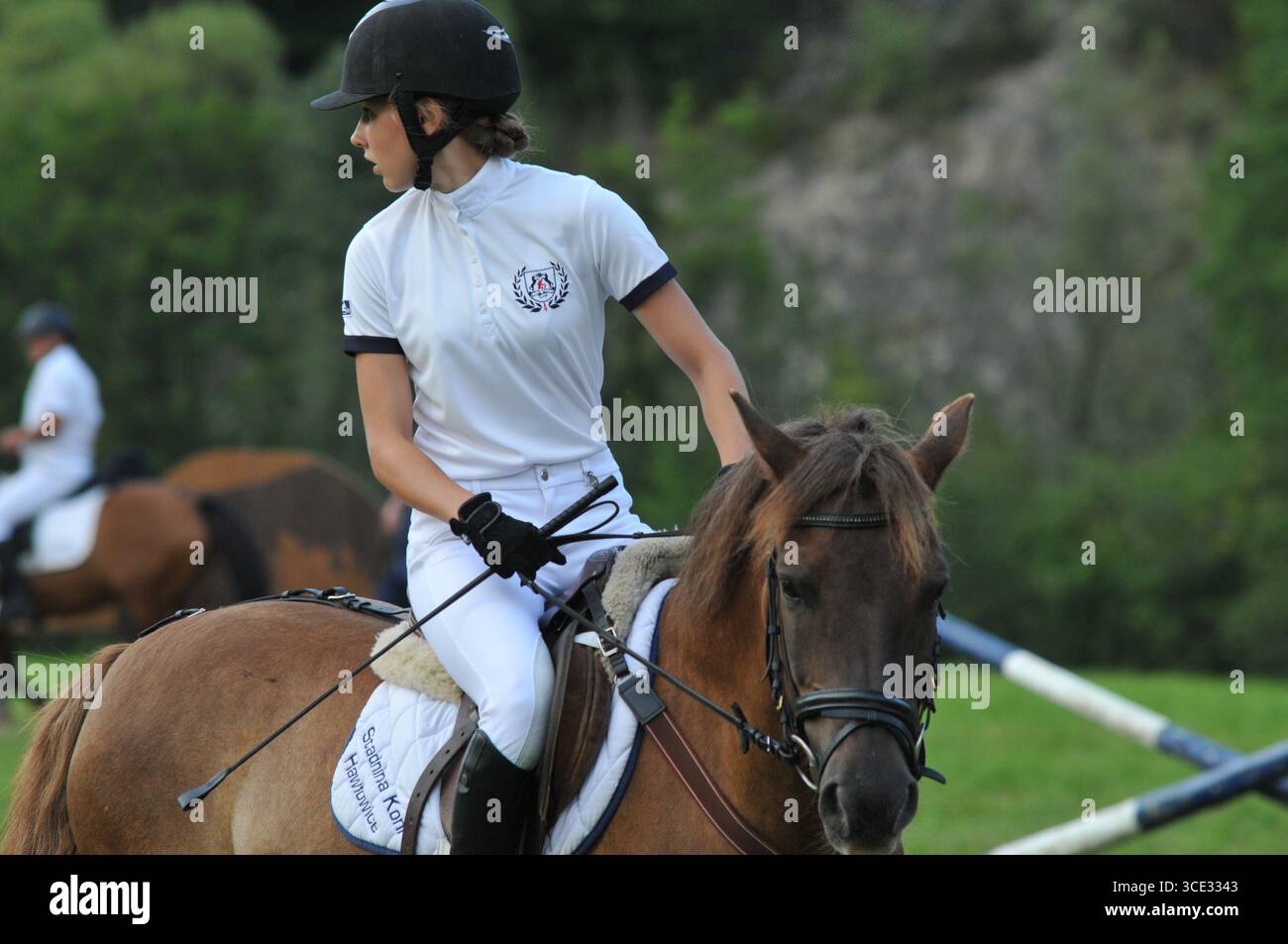 Traditional Hucul horse competition in southeastern Poland, riders ...