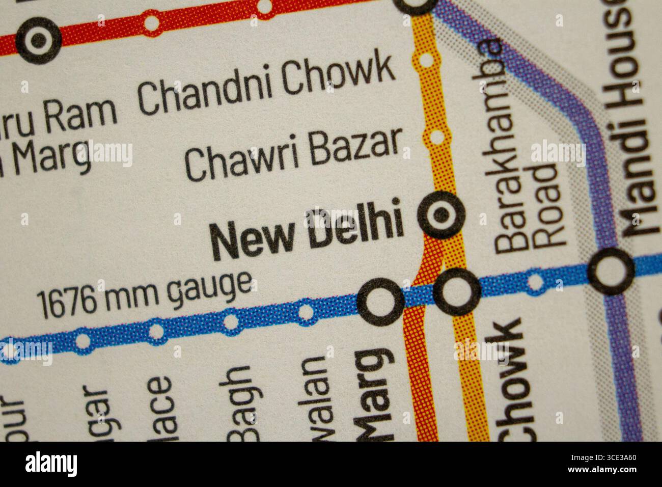 Delhi metro map hi-res stock photography and images - Alamy