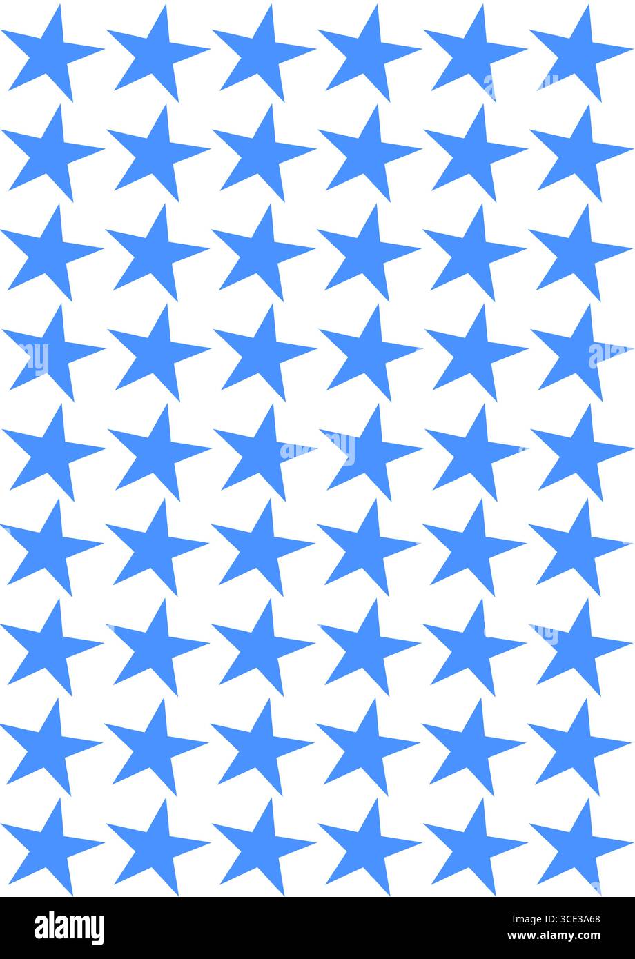 Blue Seamless Stars Pattern Vector for Wallpaper, Textile, Wrapping ...