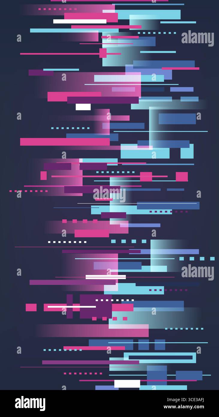Abstract data glitch dynamic cyberpunk hi-res stock photography and ...