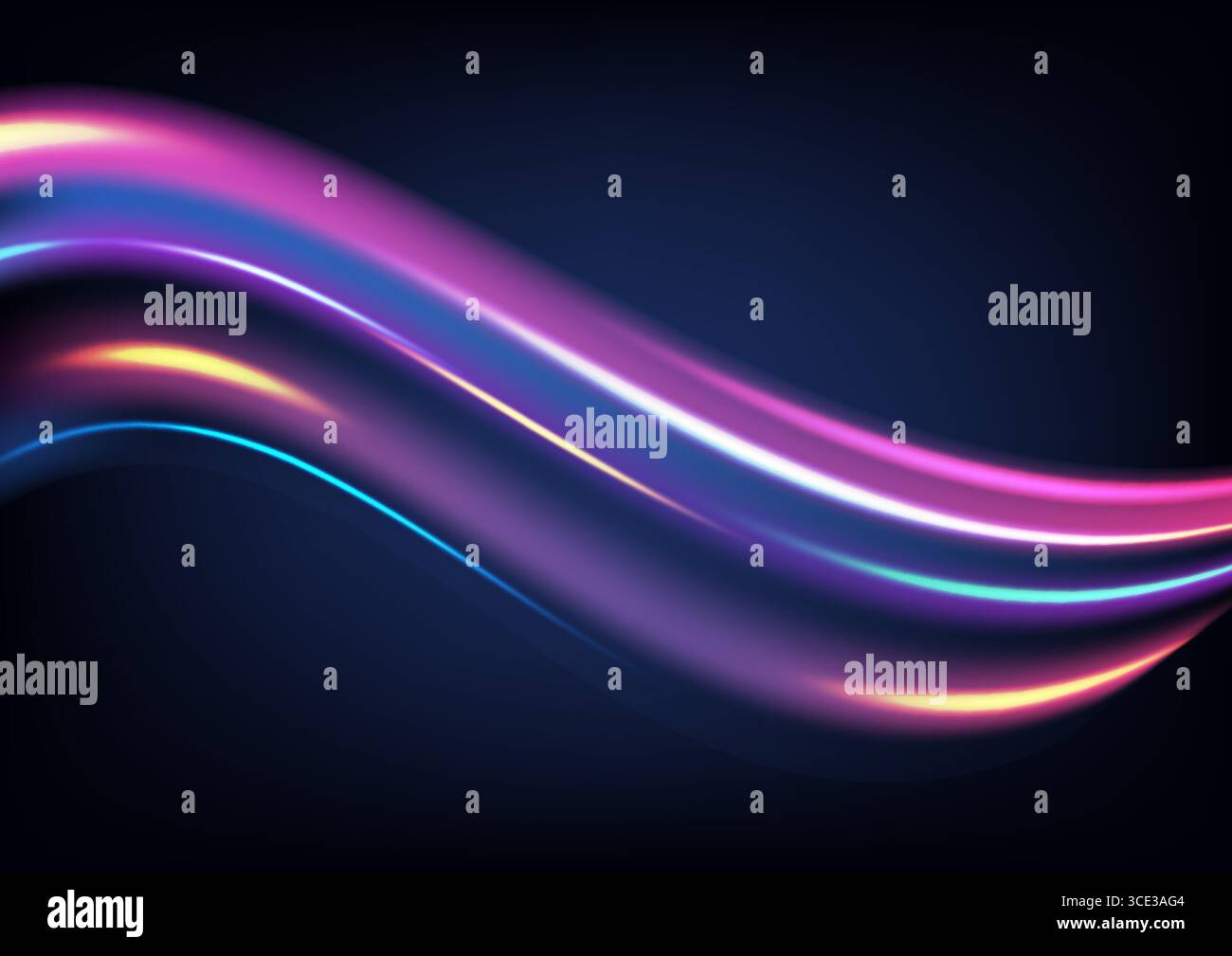 Blue glowing plasma curves Stock Vector Images - Alamy