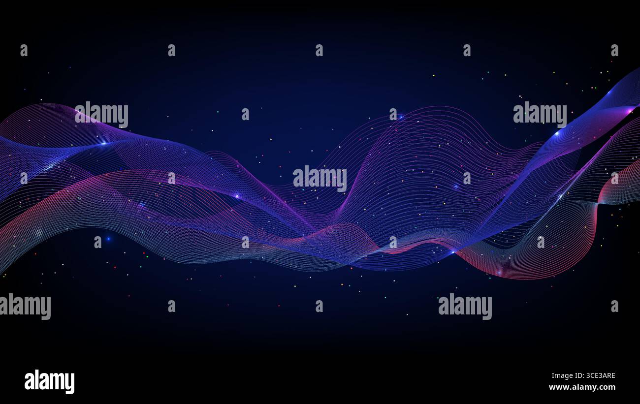 Glowing blue data matrix Stock Vector Images - Alamy