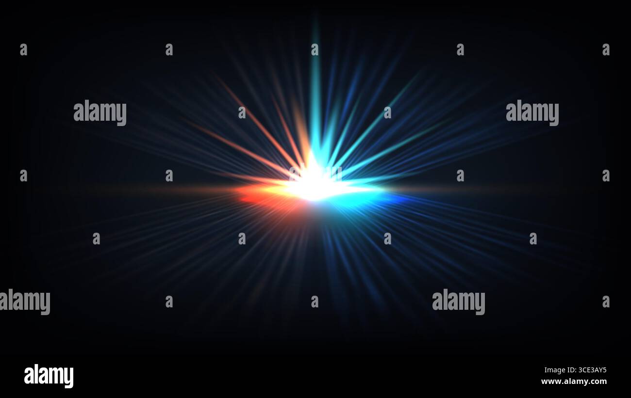 Blue light flare radiant Stock Vector Images - Alamy