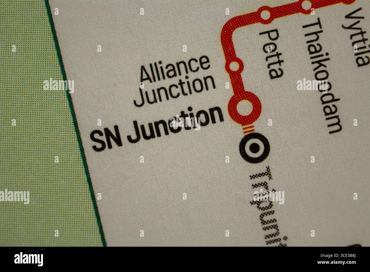 SN Junction Station - Kochi Metro, India Railways junction schematic ...