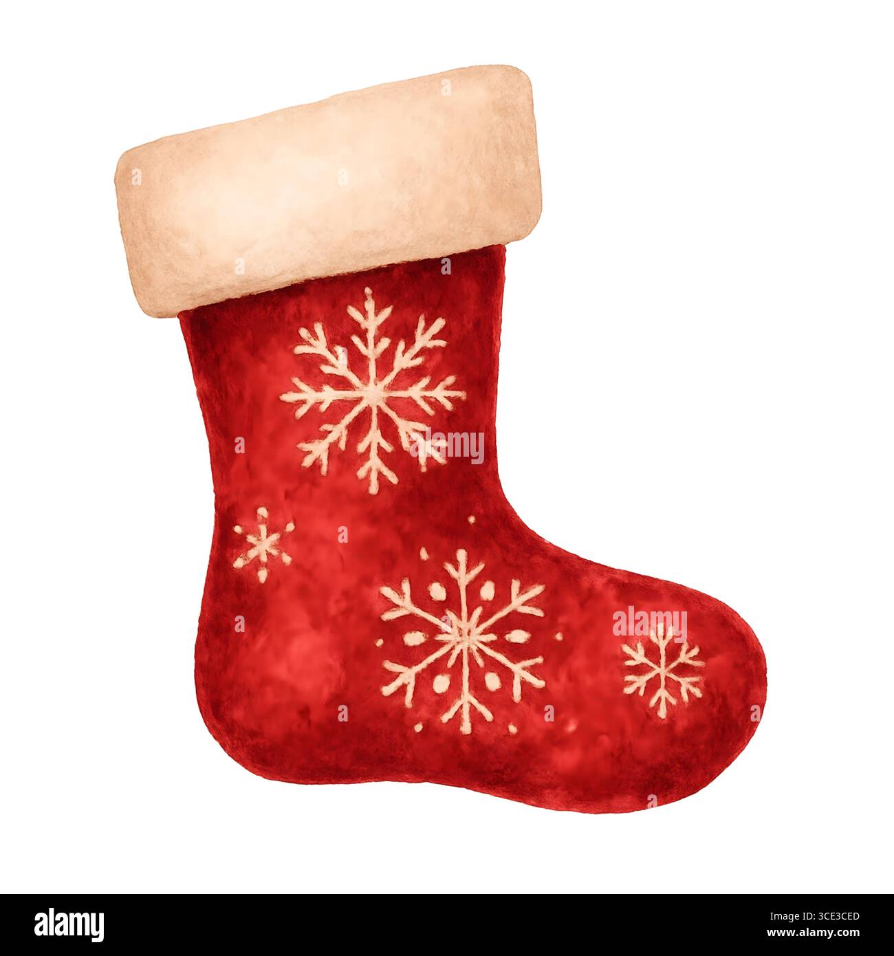 Cute Christmas Boot Illustration, Festive Holiday Stocking Clipart ...