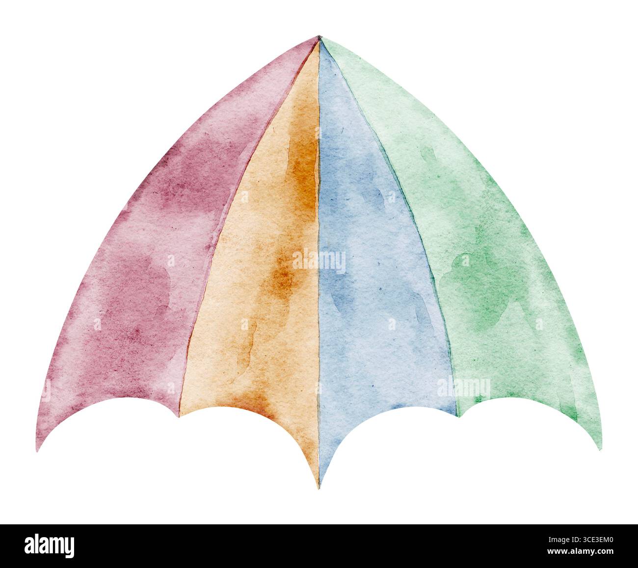 Watercolor Kite in pastel colors. Illustration of flying Toy in pink ...