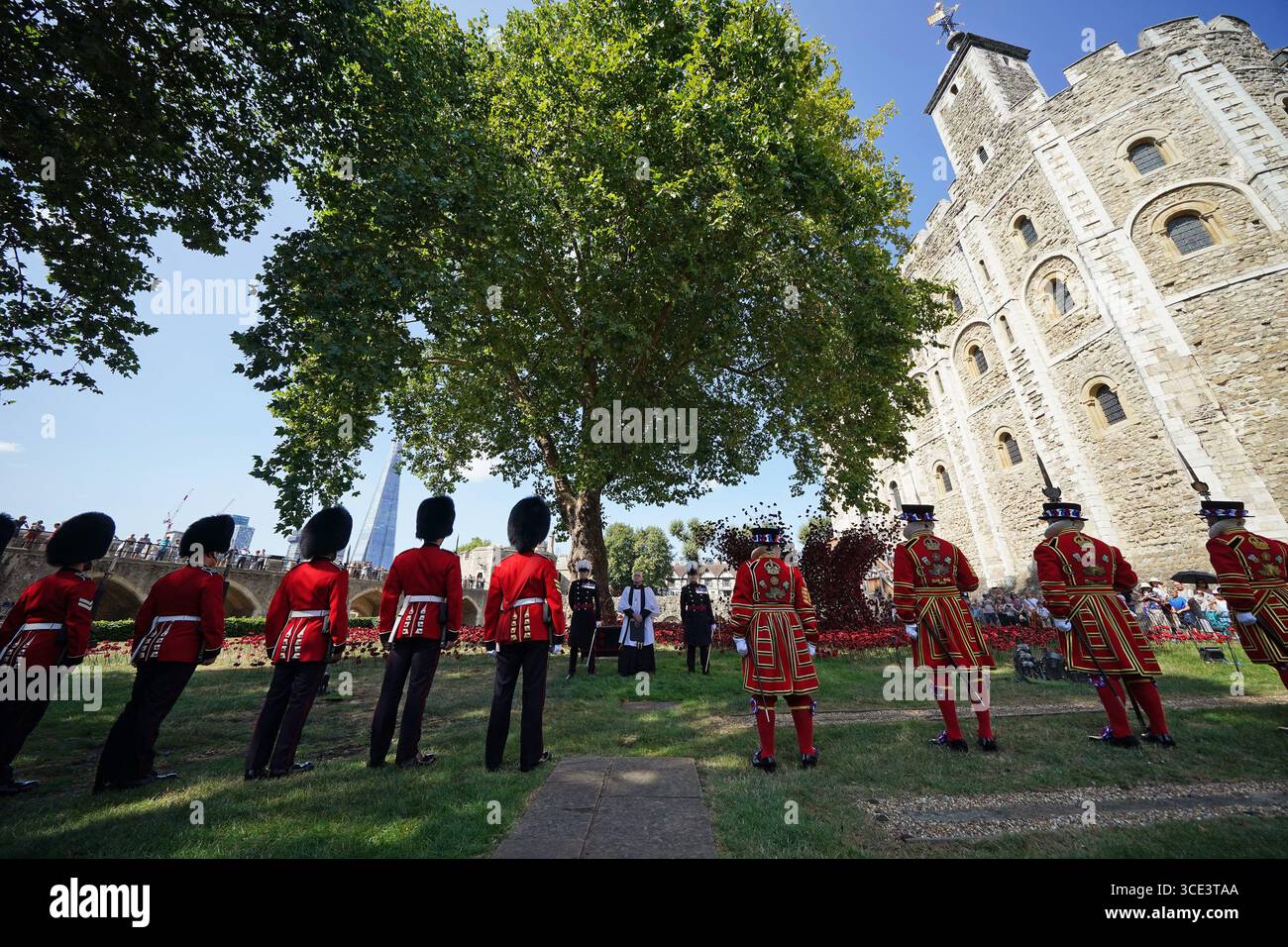 The Revd Dr John Barker (centre), flanked by Governor of the Tower of ...