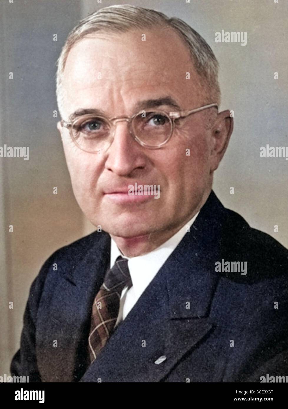 HARRY S. TRUMAN (1884-1972) as President of the United States in 1945 ...